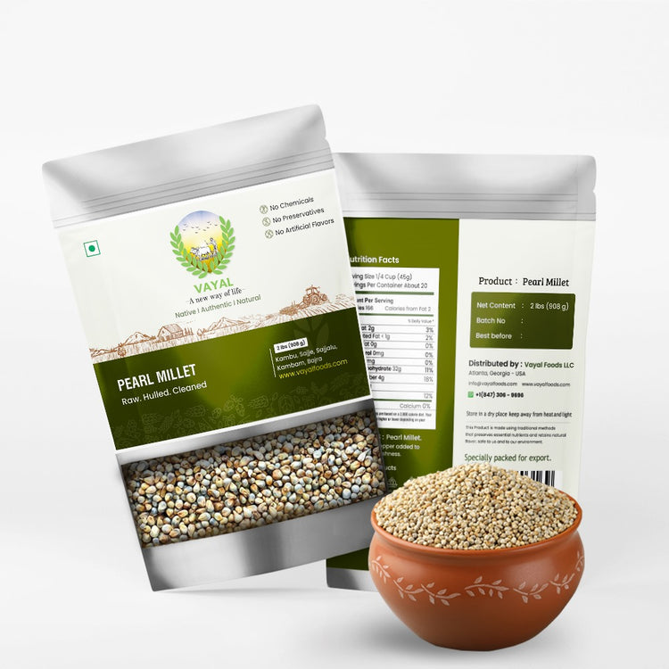 Organic kambu | Native kambu | Healthy Pearl millet | Organic muthu ...