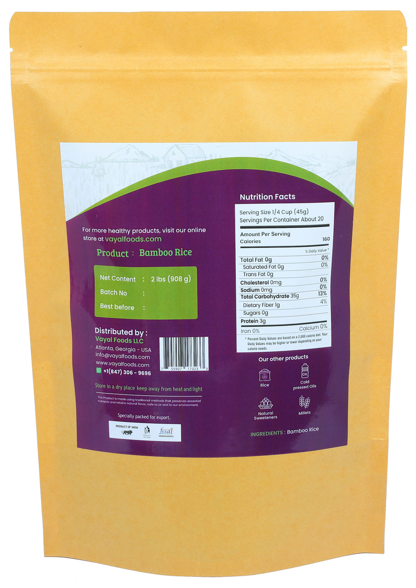 Buy nutritious bamboo rice - 100% wild forest brown bamboo rice ...