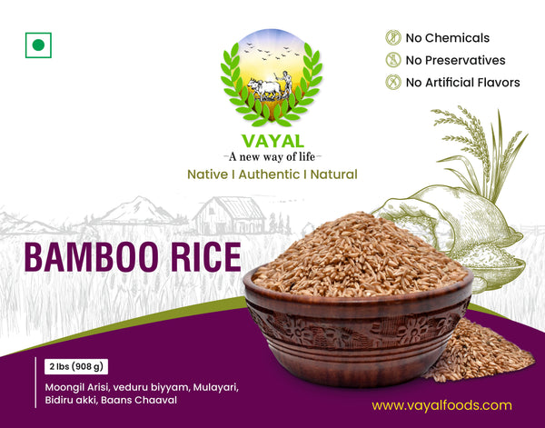 Buy nutritious bamboo rice - 100% wild forest brown bamboo rice ...